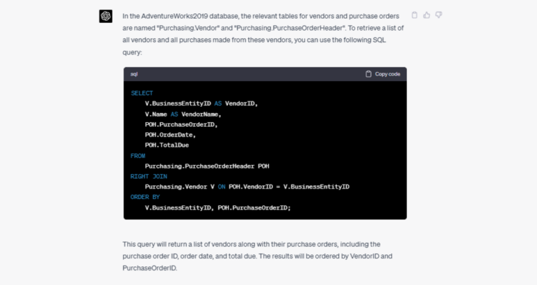 How to Use ChatGPT to Write SQL JOIN Queries - Techstrong.ai
