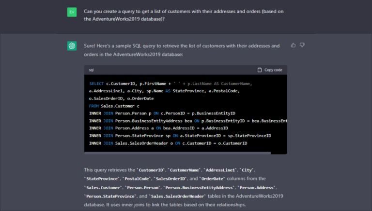 How to Use ChatGPT to Write SQL JOIN Queries - Techstrong.ai